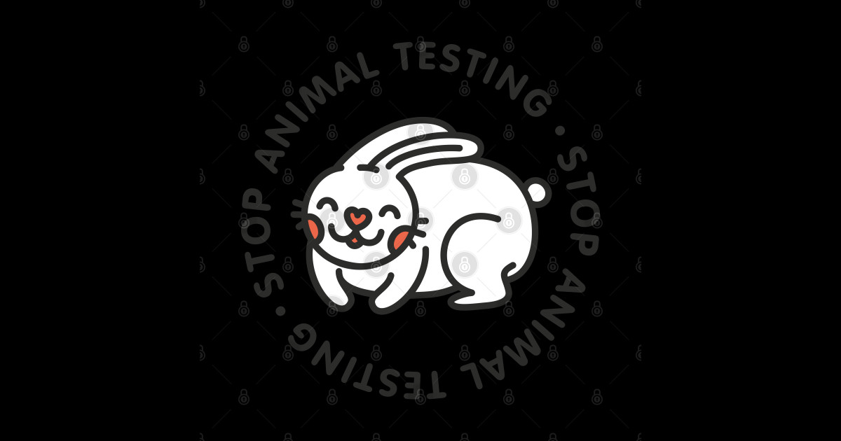 Stop animal testing - Stop Animal Testing - Sticker | TeePublic