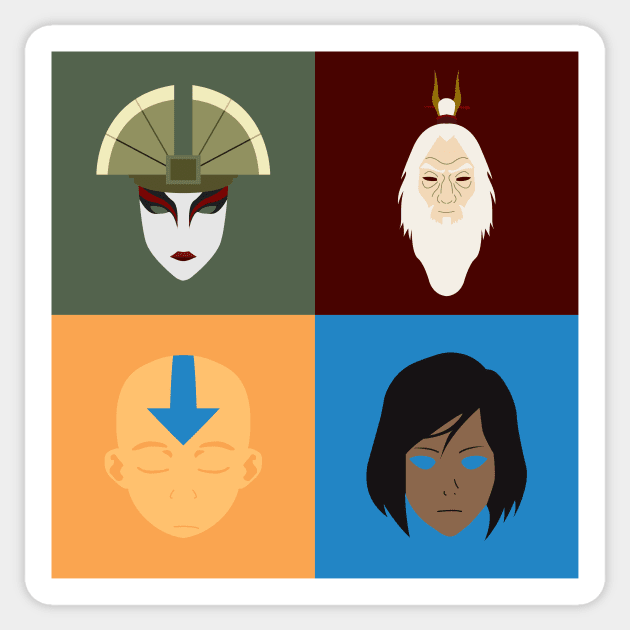 The Avatar Cycle - Avatar The Last Airbender - Sticker | TeePublic