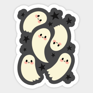 Cute Kawaii Ghost Stickers for Sale | TeePublic