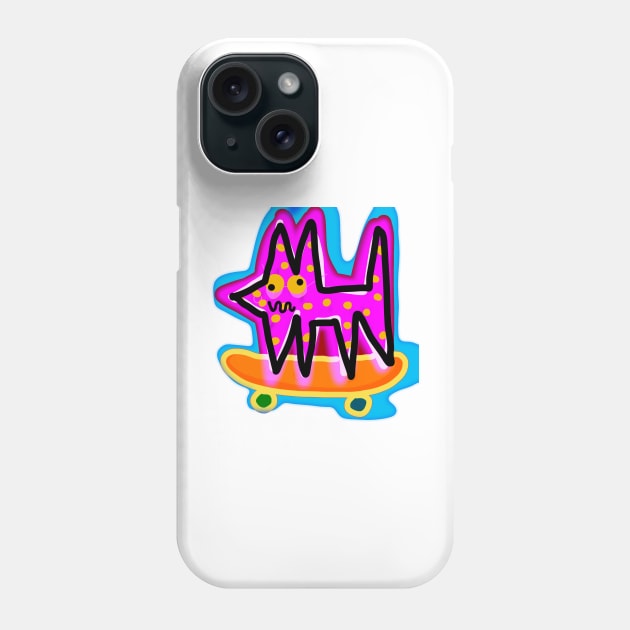 skater dog - Skate - Phone Case | TeePublic
