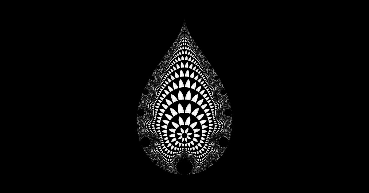 Inverted Mandelbrot V v2 - Inverted - Sticker | TeePublic