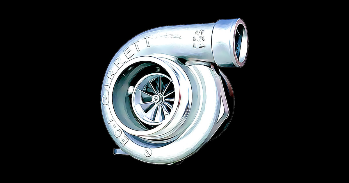 Turbocharger Cartoon - Car - Sticker | TeePublic