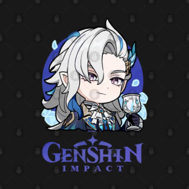 Neuvillette Chibi Genshin Impact - Genshin Impact - T-Shirt | TeePublic