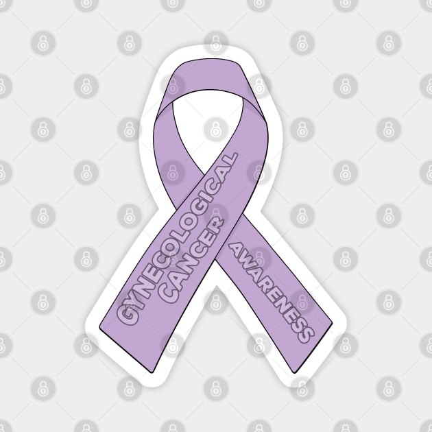 Gynecological Cancer Awareness Ribbon - Lavender Support Awareness ...