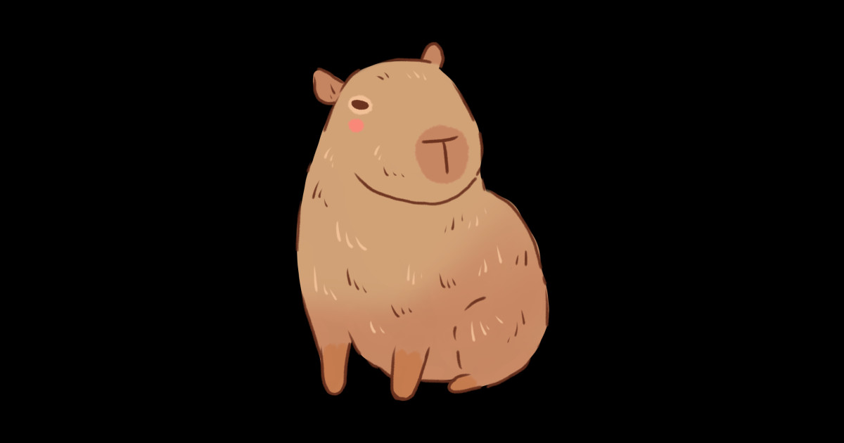 Capybara illustration - Capybara - Posters and Art Prints | TeePublic