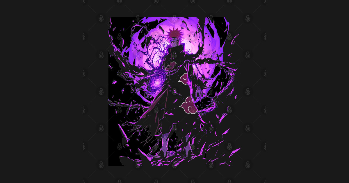 Pain Nagato Akatsuki Fan Art - Pain Nagato - T-Shirt | TeePublic