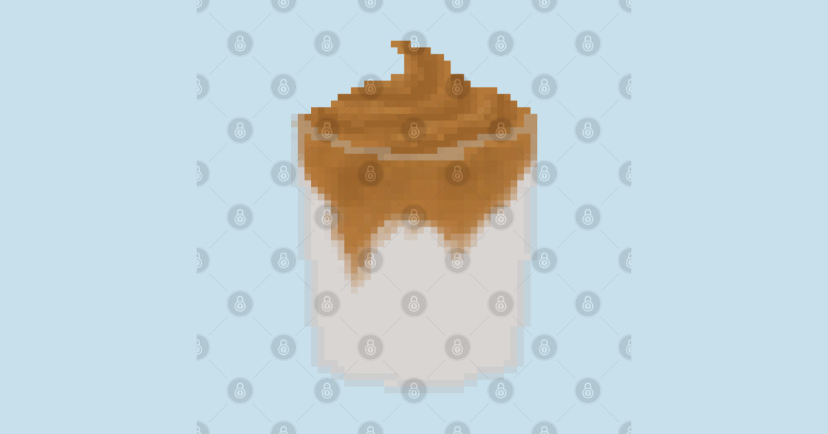 Dalgona coffee pixel art - Dalgona Coffee - T-Shirt | TeePublic