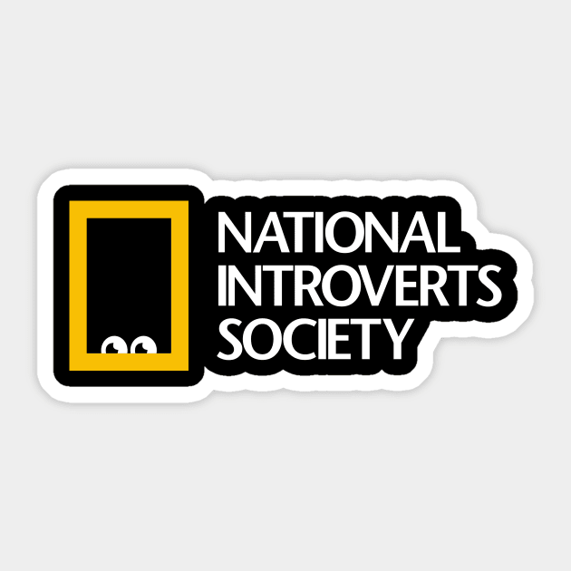 National Introverts Society - Introvert - Sticker | TeePublic