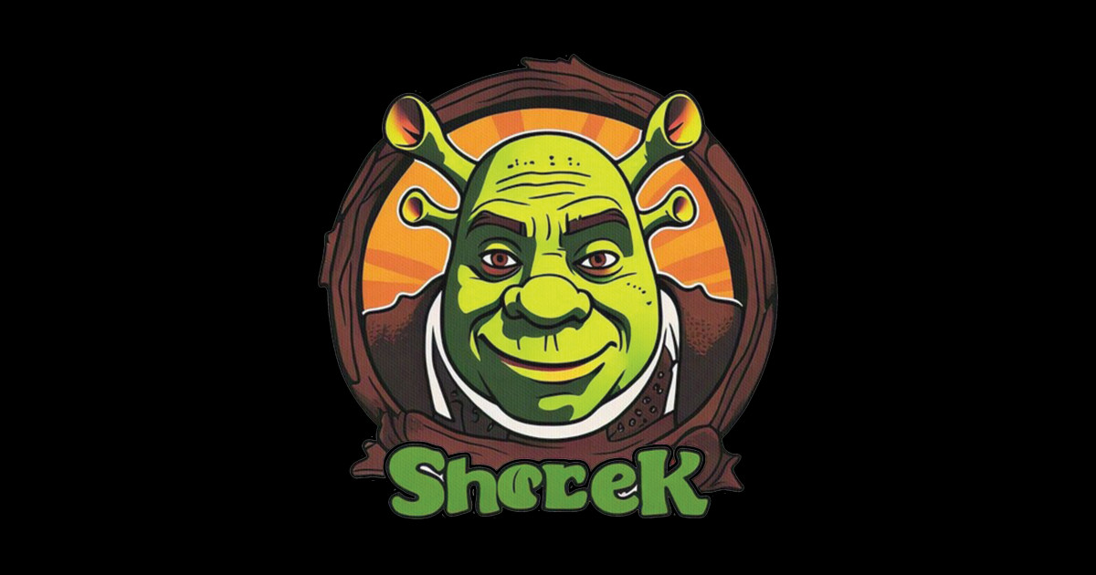 Shrek Shrek Swamped Vintage Cartoon - Shrek - Sticker | TeePublic