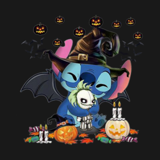 Stitch Witch Hug Jack Skellington Pumpkin Halloween - Stitch Witch ...