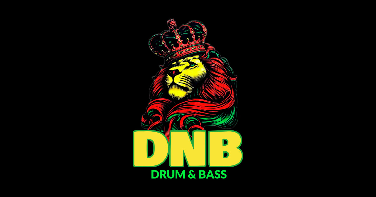 DNB - Lion King Crown - Drum And Bass - Sticker | TeePublic