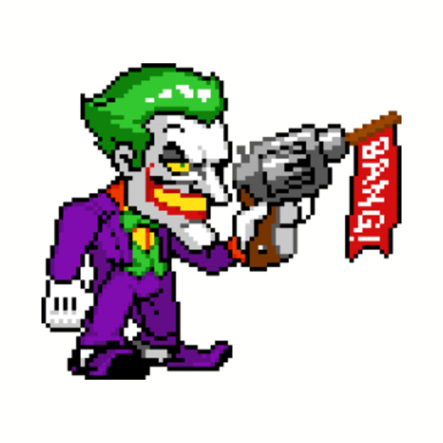 Joker - Pixel art - Joker - T-Shirt | TeePublic