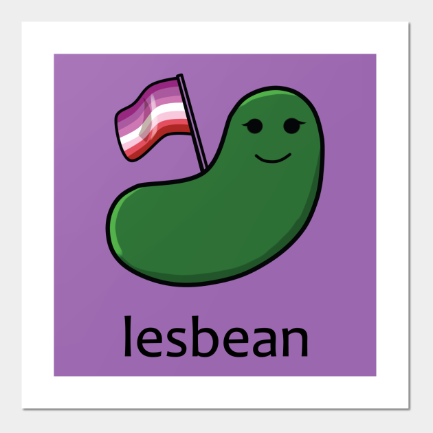 Lesbean (Lesbian Flag) - Lesbian Pride - Posters and Art Prints | TeePublic