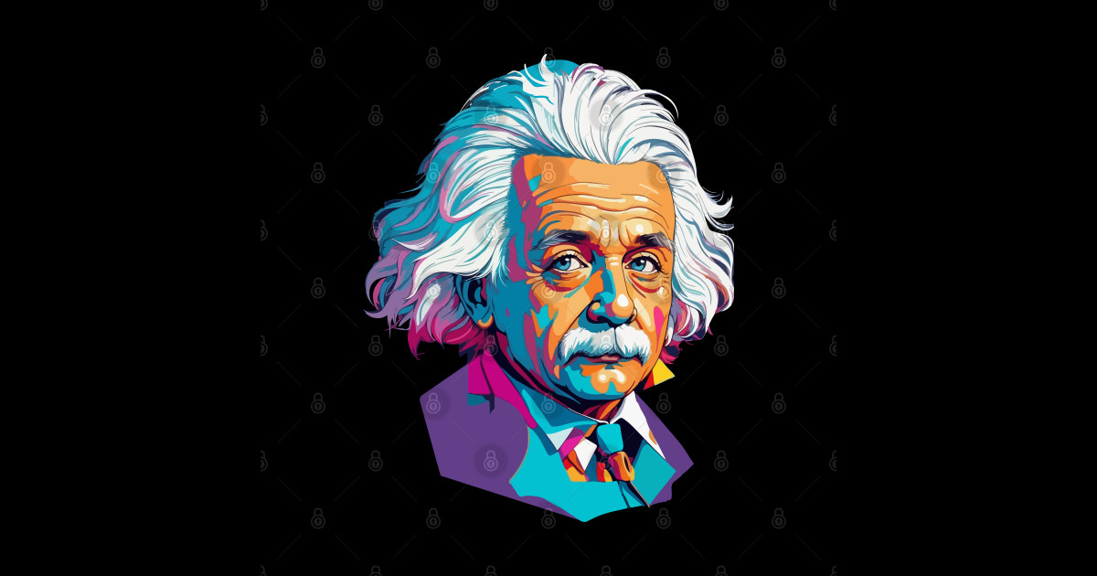 Albert Einstein - Albert Einstein - Sticker | TeePublic