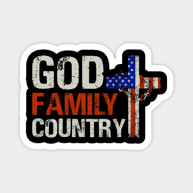 God Family Country - US Flag Patriotic Christian Gift - God Family ...