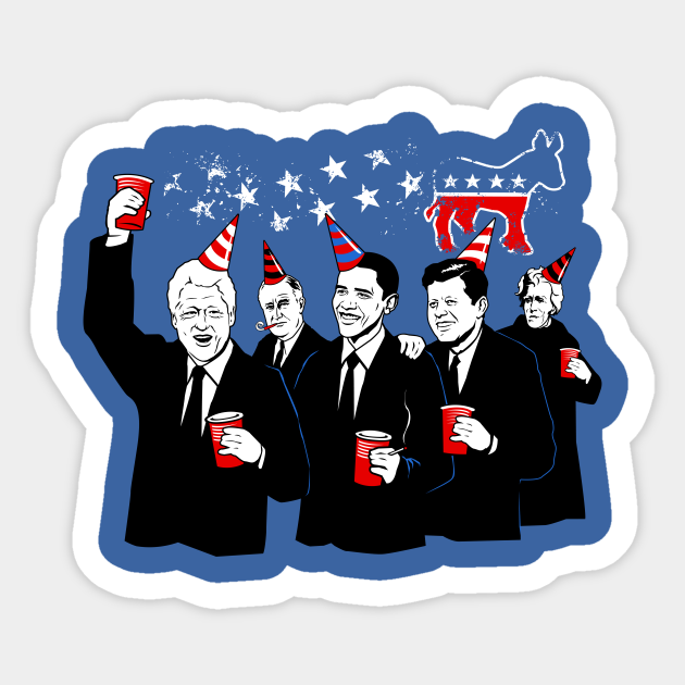 Democratic Party - Dems - Sticker | TeePublic