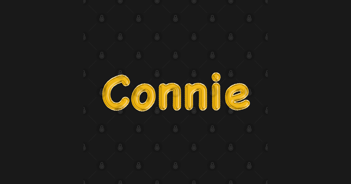 Gold Balloon Foil Connie Name - Gold Balloon Foil Connie Name - T-Shirt ...