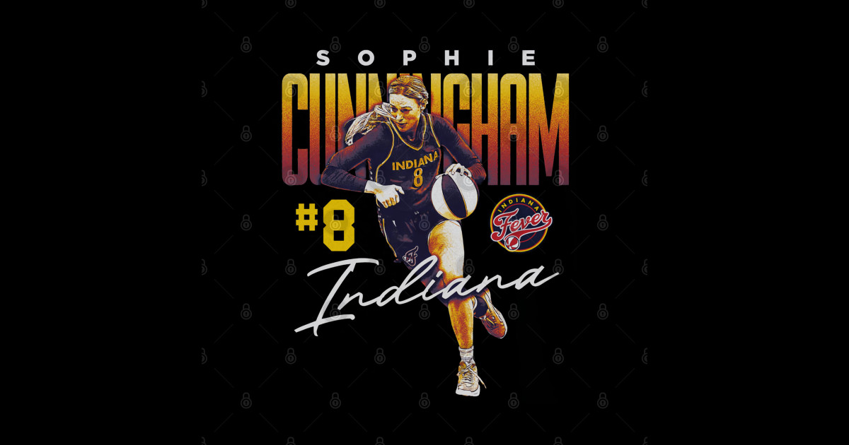 Sophie Cunningham Indiana Bitmap - Sophie Cunningham - Sticker | TeePublic