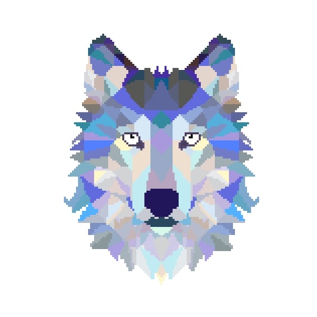 Pixel Wolf - Design - T-Shirt | TeePublic