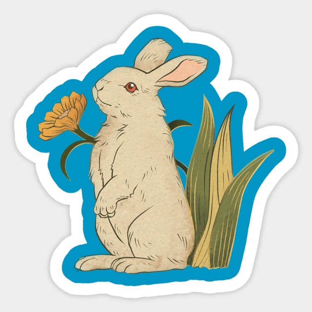 Follow the rabbit - Rabbit - Sticker | TeePublic