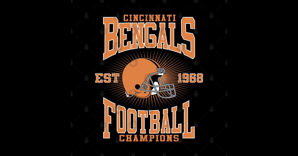 Cincinnati Bengals Football Champions - Bengals Football - Sticker ...