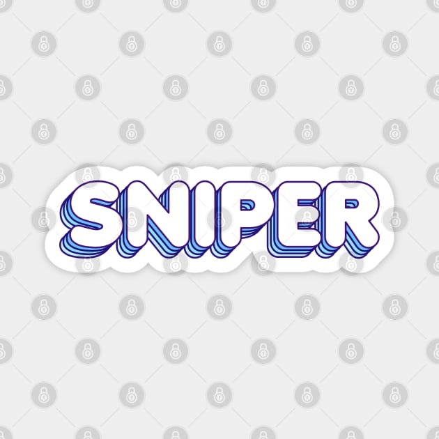 Blue Layers Sniper Name Label - Blue Layers Sniper Name Label - Magnet ...