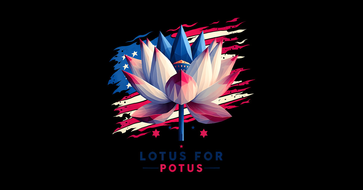 Kamala Harris 2024 Lotus For Potus Trending President - Lotus For Potus ...