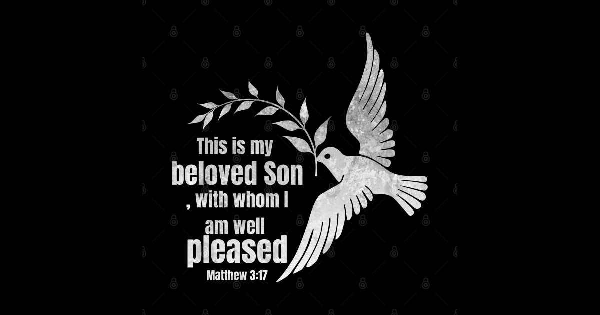 Matthew 3:17, This Is My Beloved Son With Whom I Am Well Plessed ...