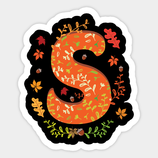 Letter S Monogram - Letter S Monogram - Sticker | TeePublic