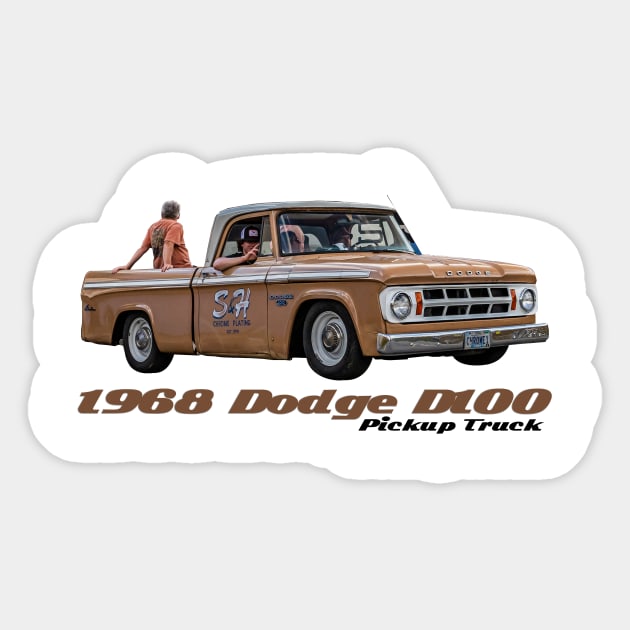 1968 Dodge D100 Pickup Truck - 1968 Dodge D100 Pickup Truck - Sticker ...