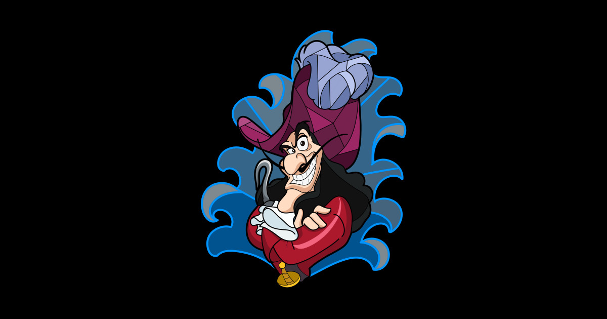 Captain Hook - Peter Pan - Sticker | TeePublic