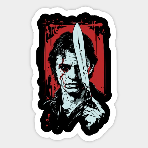 Murder Cover Art Vhs Style - Horror Vhs - Sticker | TeePublic