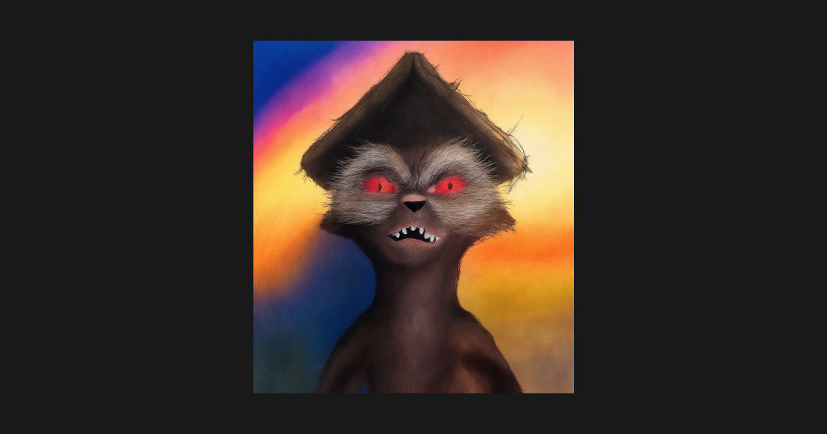 evil weird groundhog - Ai - T-Shirt | TeePublic