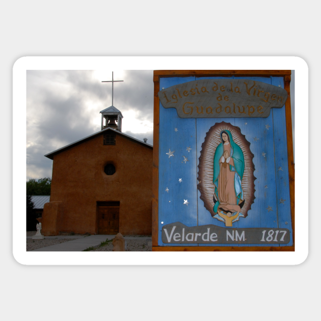 Mission Church at Velarde New Mexico - American History - Sticker ...
