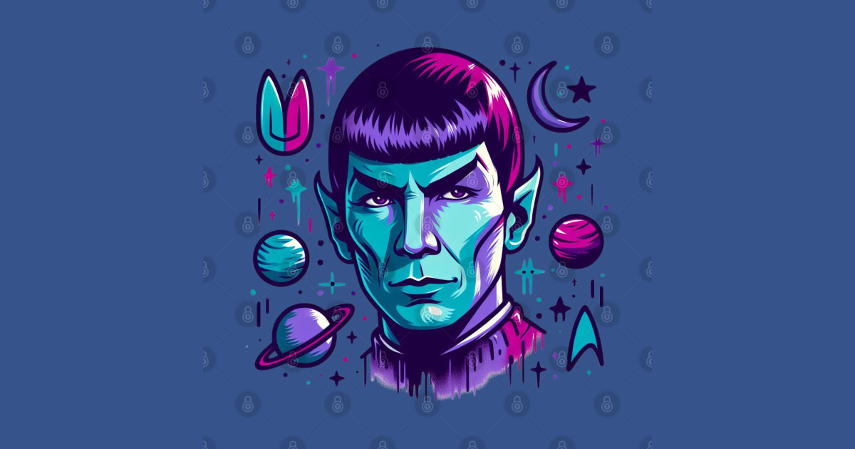 Mr. Spock - Graffiti - Spock - T-Shirt | TeePublic