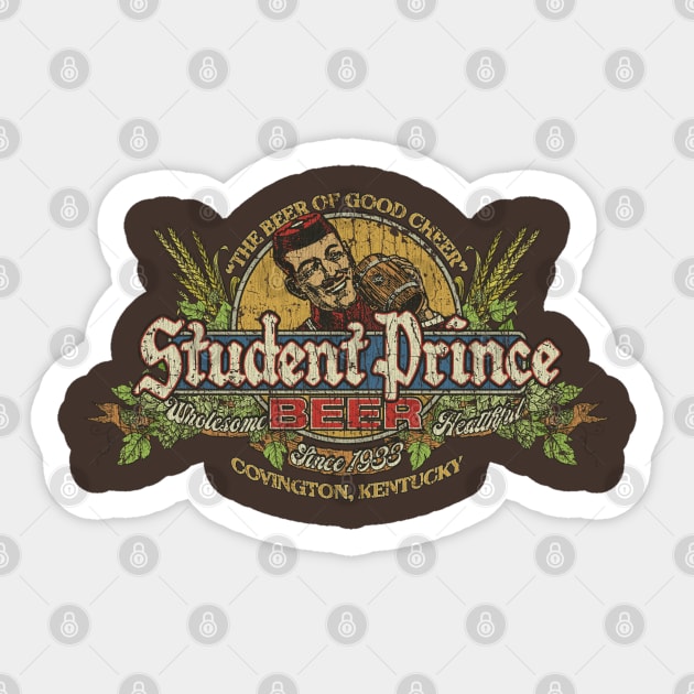 Student Prince Beer 1933 - Breweriana - Sticker | TeePublic