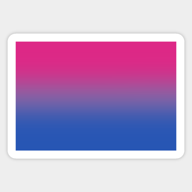 Bisexual Pride Flag Gradient - Flag - Sticker | TeePublic