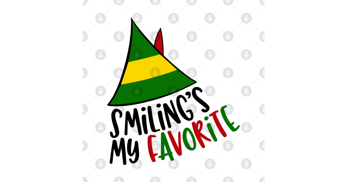 Smiling's my Favorite, Buddy the Elf - Smilings My Favorite - T-Shirt ...
