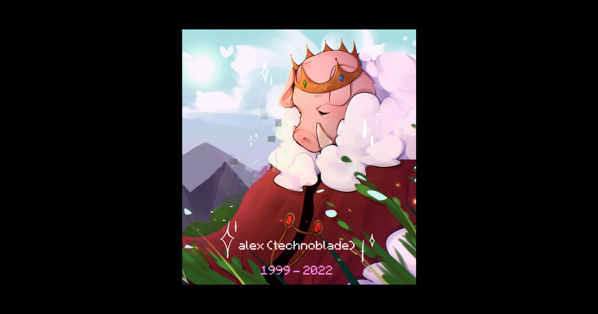 Technoblade Never Die - Technoblade Techno Blade Alexander Rip - Sticker | TeePublic