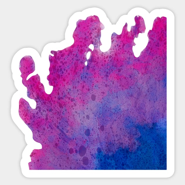 Make A Splash - Bisexual - Sticker | TeePublic