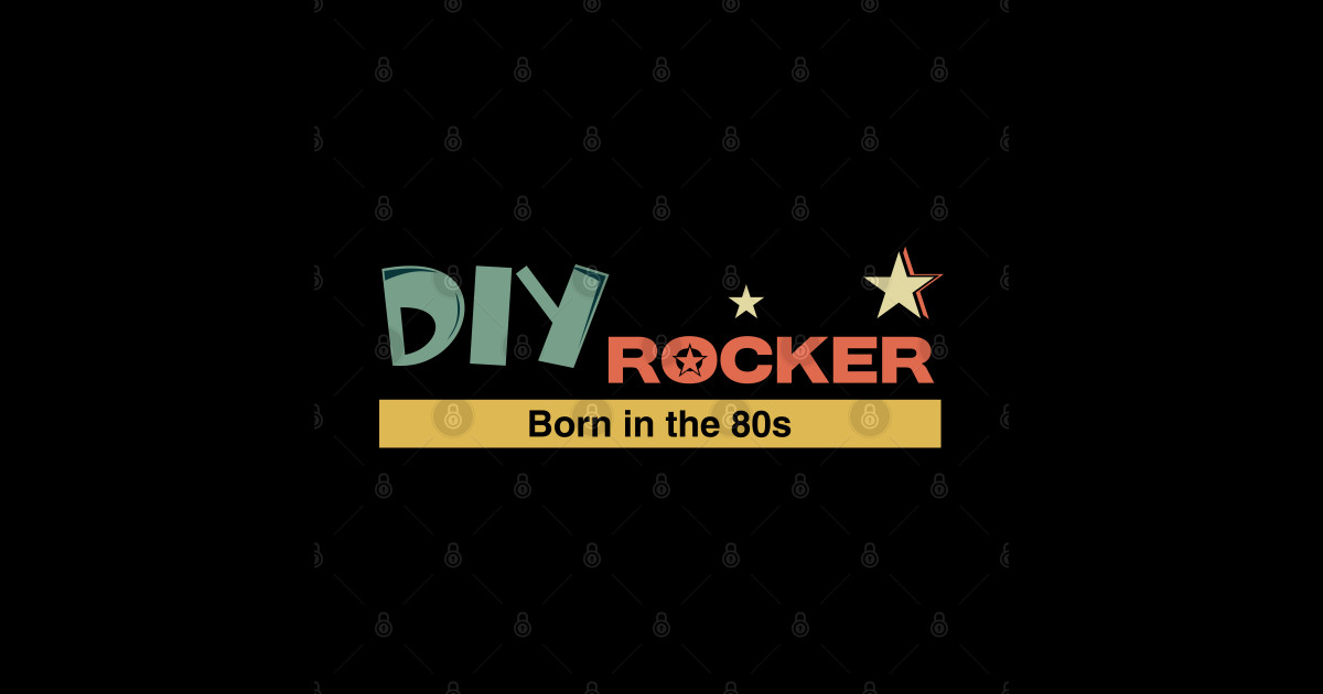 DIY Rocker: Born in the 80s - Indie Rock - Tapestry | TeePublic