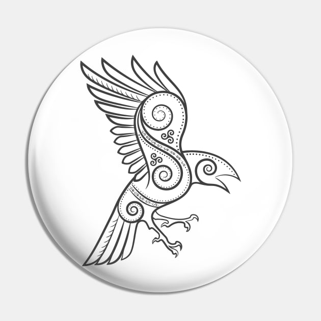 how to draw odins ravens