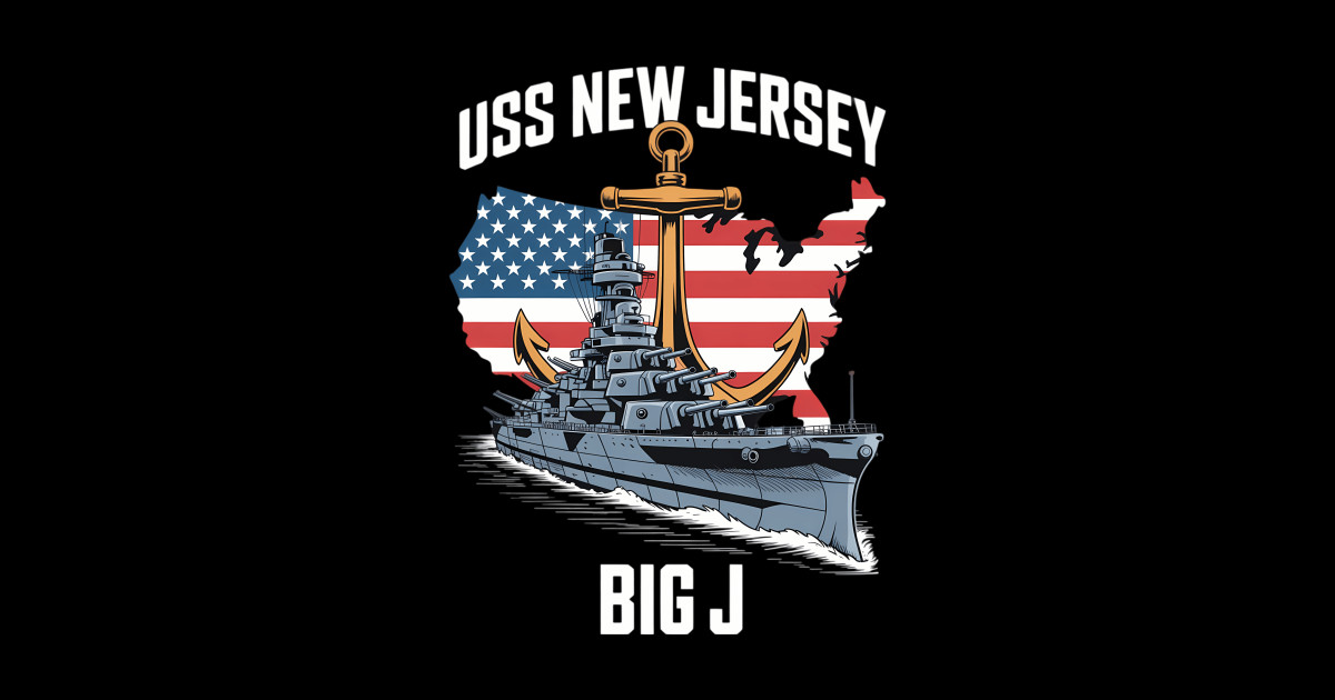 USS New Jersey BB-62 Battleship Veterans Day Warship Father - Uss New ...