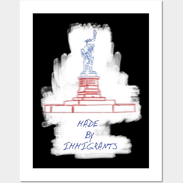 Immigration Themed Statue Of Liberty Drawing - Made By Immigrants ...