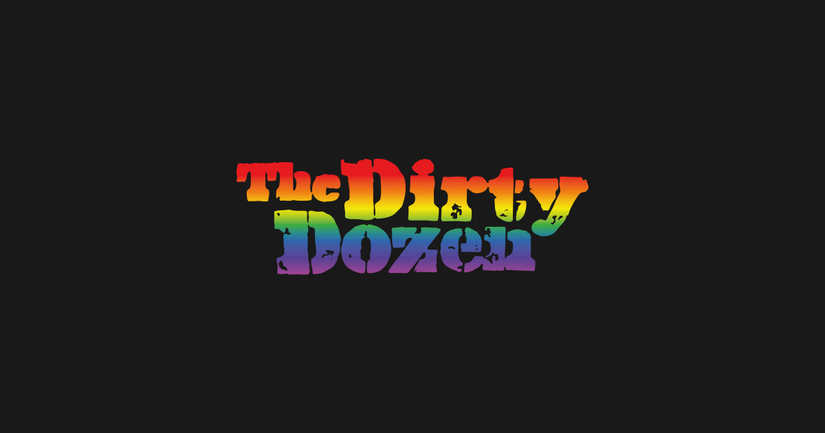 The Dirty Dozen logo (rainbow effect) - Dirty Dozen - Hoodie | TeePublic