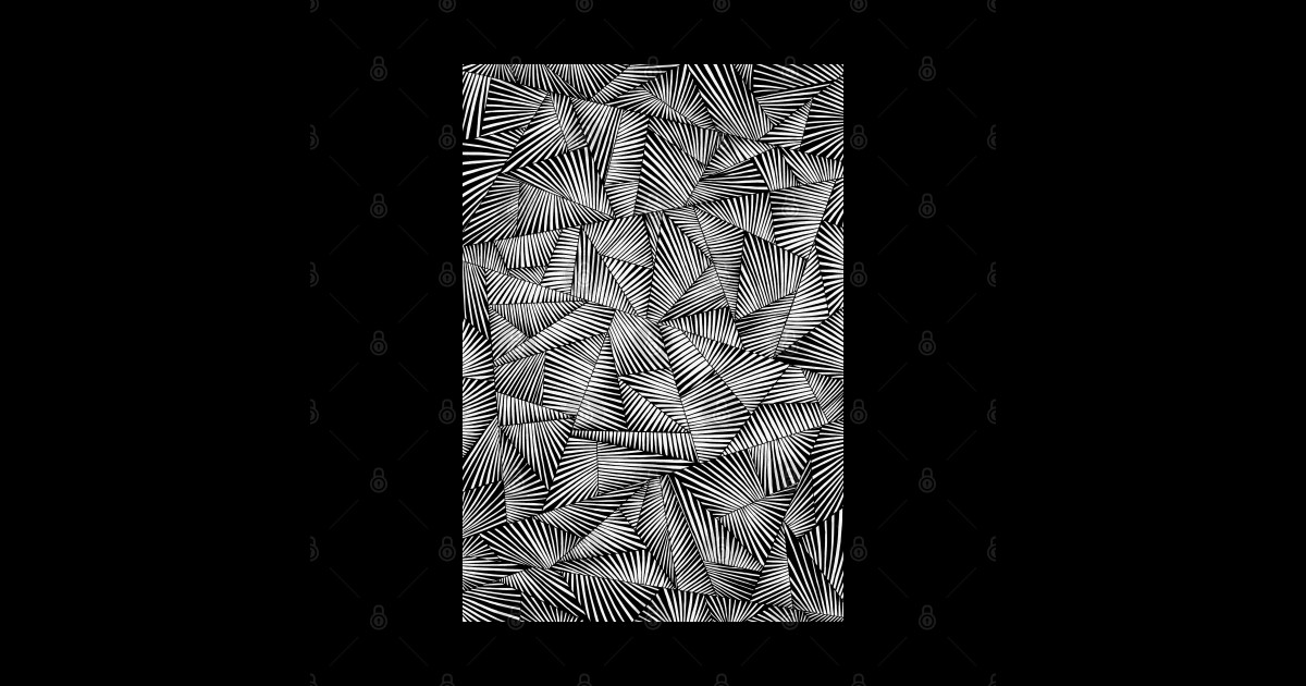 Black and White Line Pattern - Halideo - Sticker | TeePublic