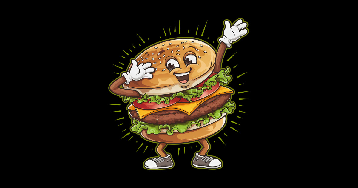 Cheeseburger Dab Pose Dabbing Dance National Burger Day - Cheeseburger ...
