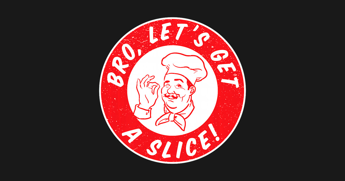 New Jersey Pizza Slice Guy Retro New York Style Funny Food Illustration ...