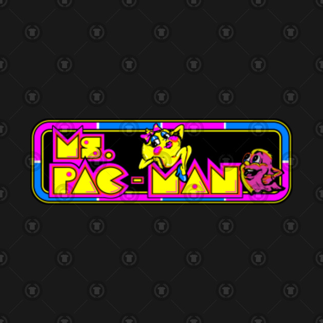 Ms. Pac-Man Logo - Mspacman - T-Shirt | TeePublic