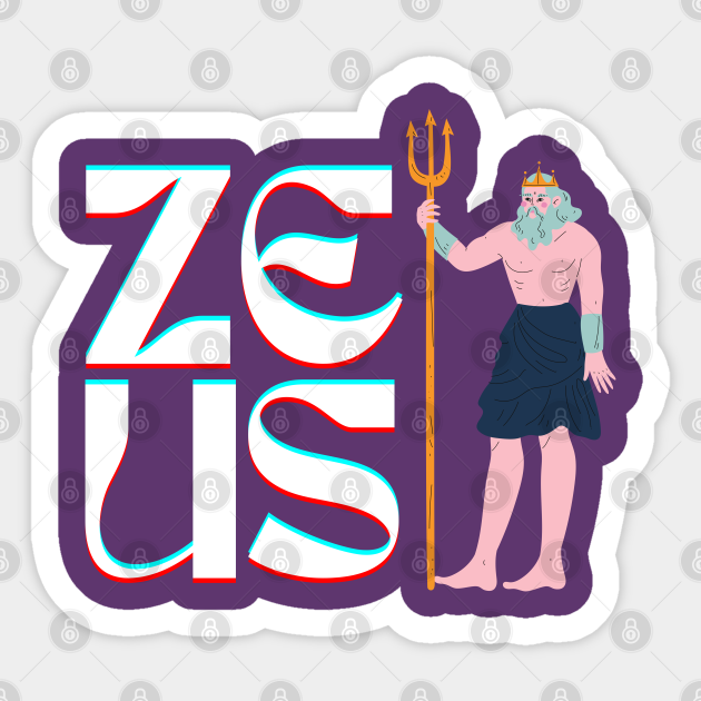 Zeus Greek Mythology - Greek Mythology - Sticker | TeePublic